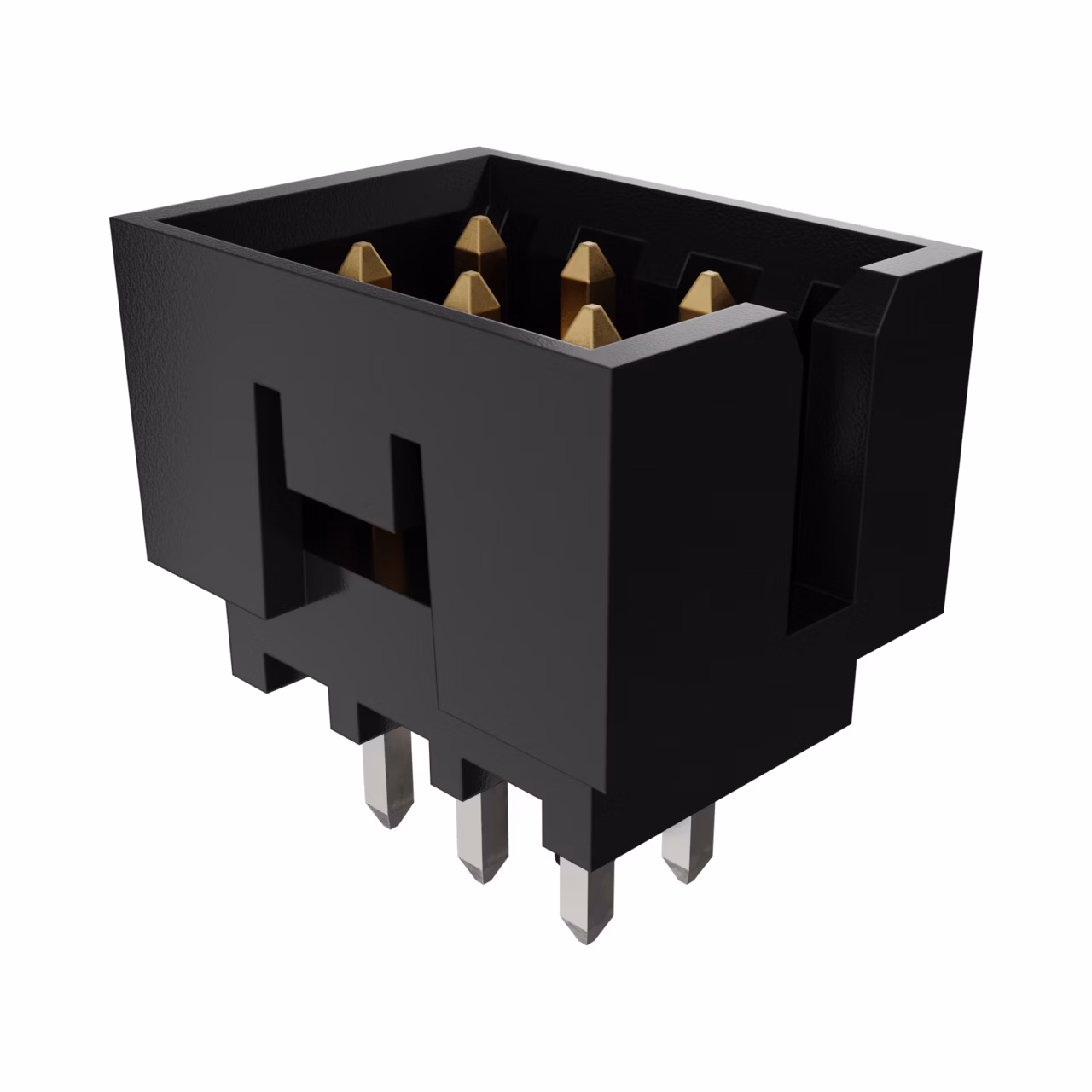2.00mm Pitch, Milli-Grid PCB Header, Dual Row, Vertical, Through Hole, Shrouded, 6 Circuits, 0.38µm Gold (Au) Plating, 2.50mm Tail Length, Single Side Slot, Center Friction Lock, with Peg, Tube for sale