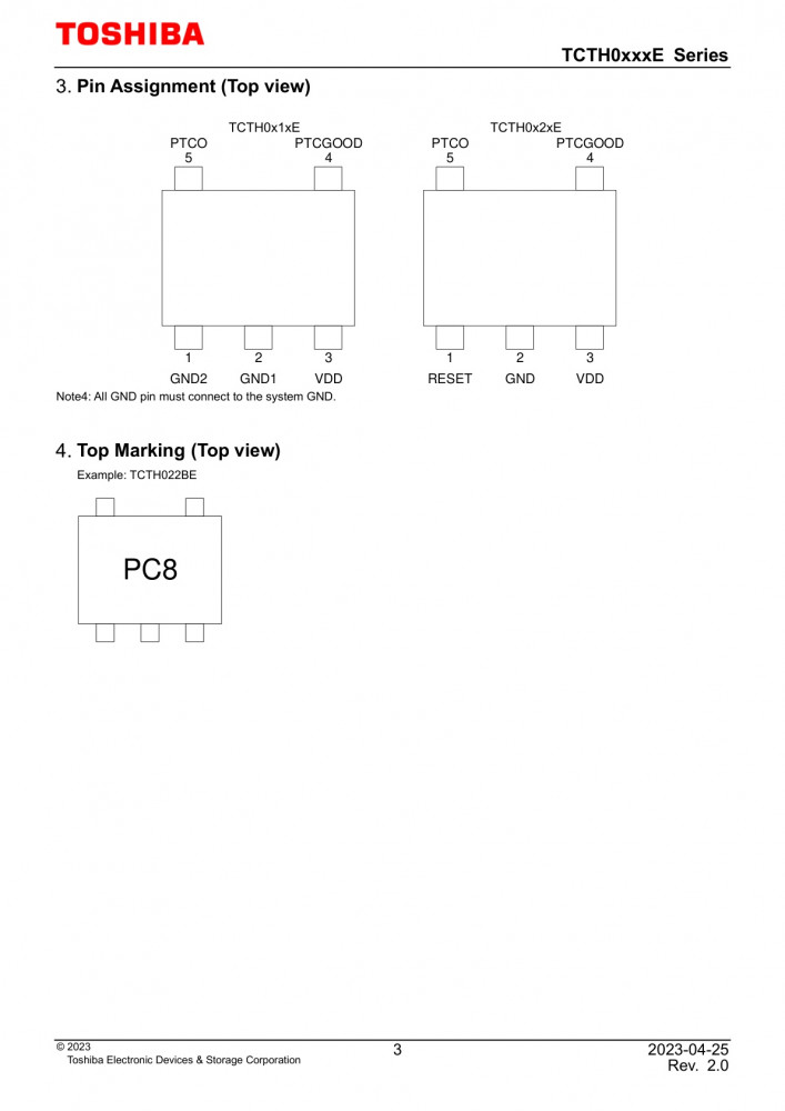 TOSHIBA TCTH0xxxE datasheet page 3