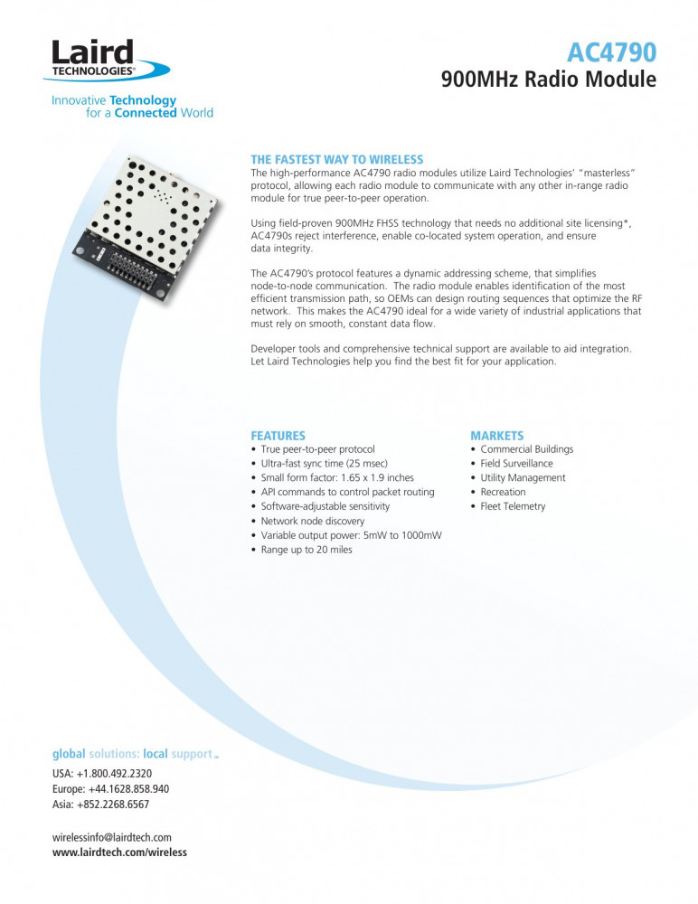 AC4790 technical document page 1