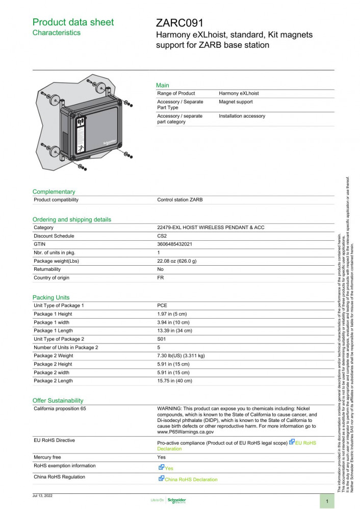 ZARC091 technical document preview