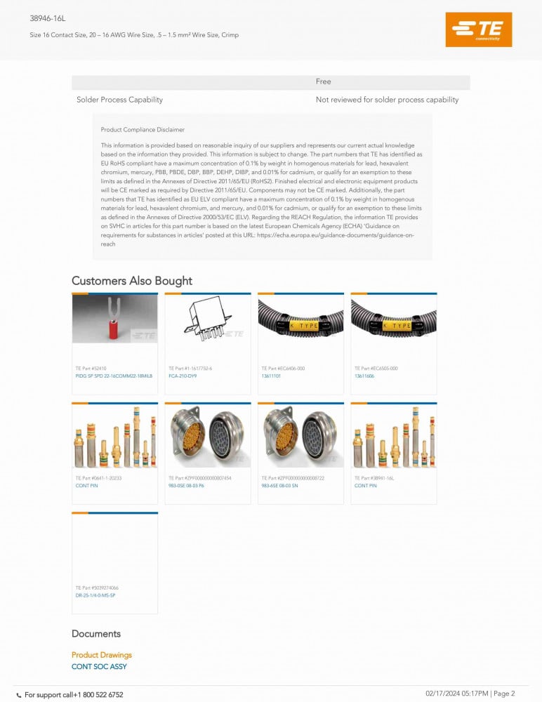 M39029/57-358 technical document page 2