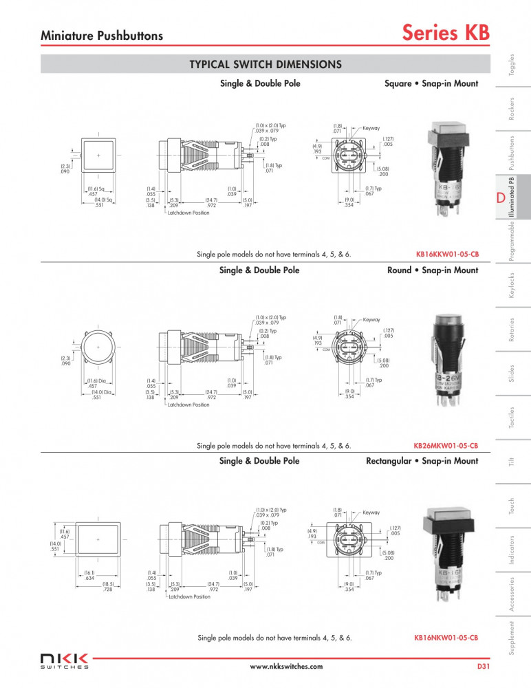 KB16 series technical document page 10