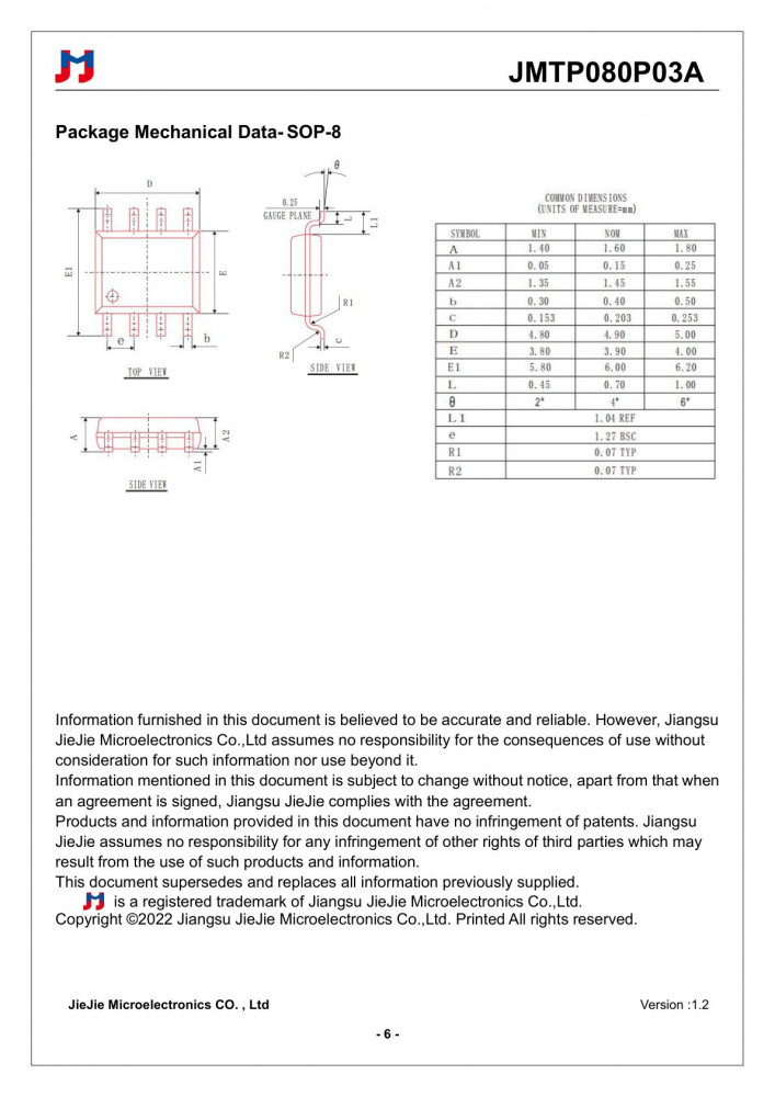 JMTP080P03A datasheet page 6