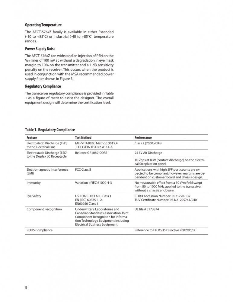 AFCT-5760TLZ datasheet page 5