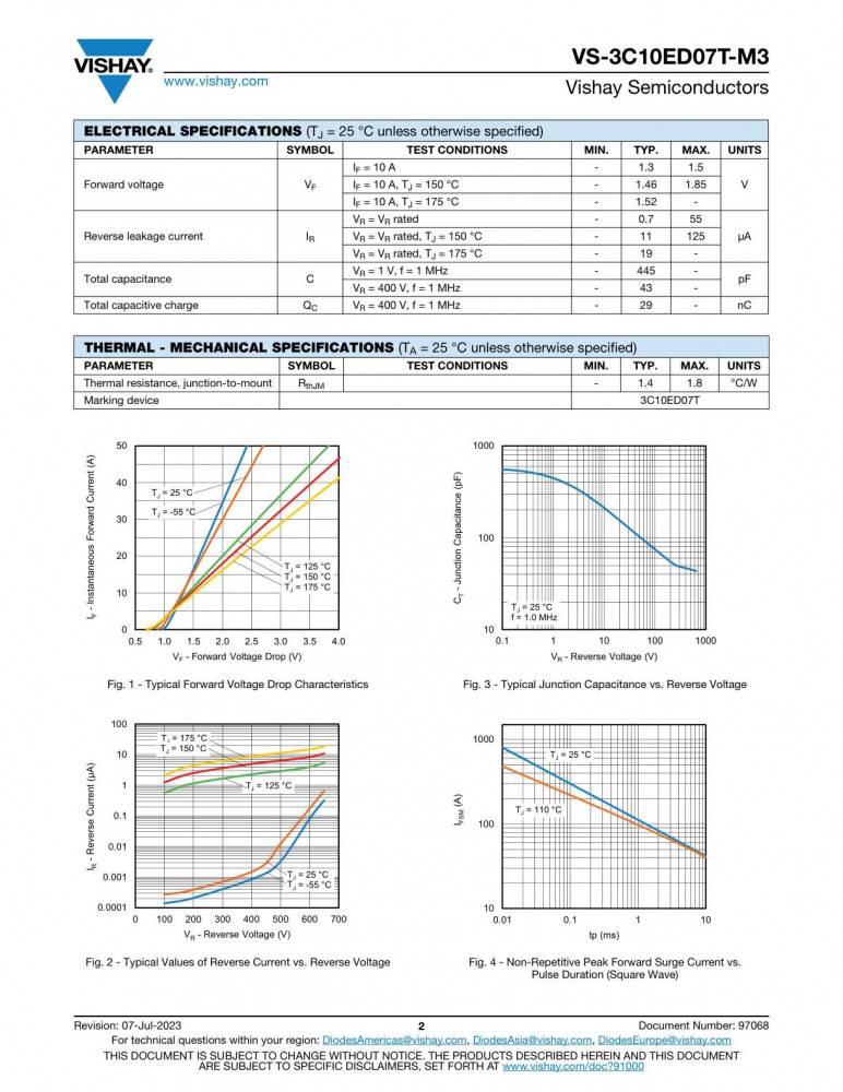 VS-3C10ED07T-M3/I datasheet page 2