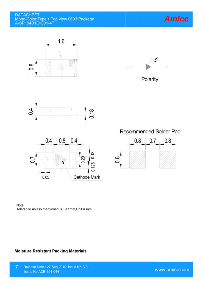 A-SP194B1C-C01-4T datasheet page 7