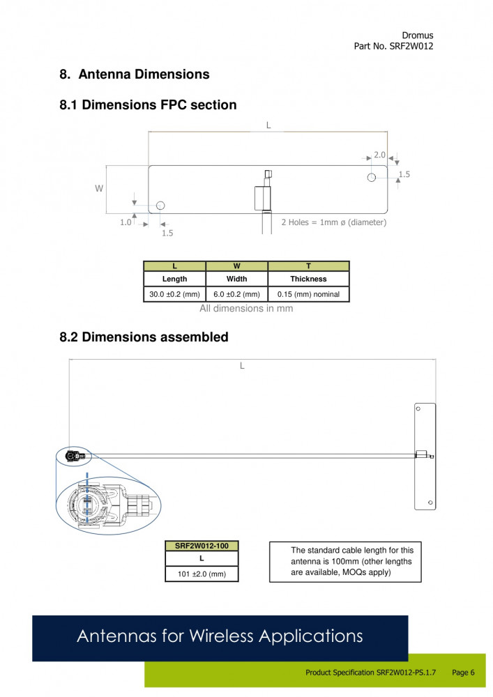 SRF2W012-50 datasheet page 6