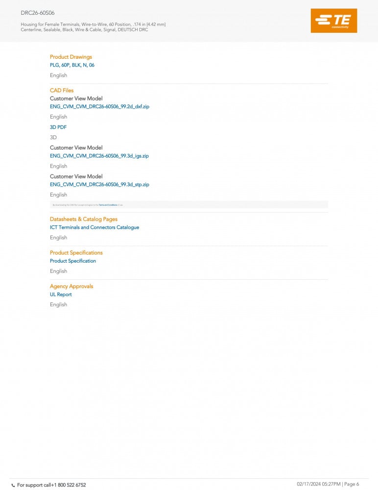 DRC26-60S06 technical document page 6