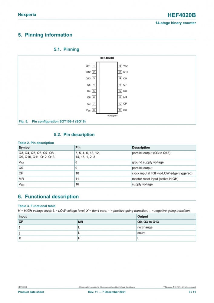 HEF4020BT datasheet page 3