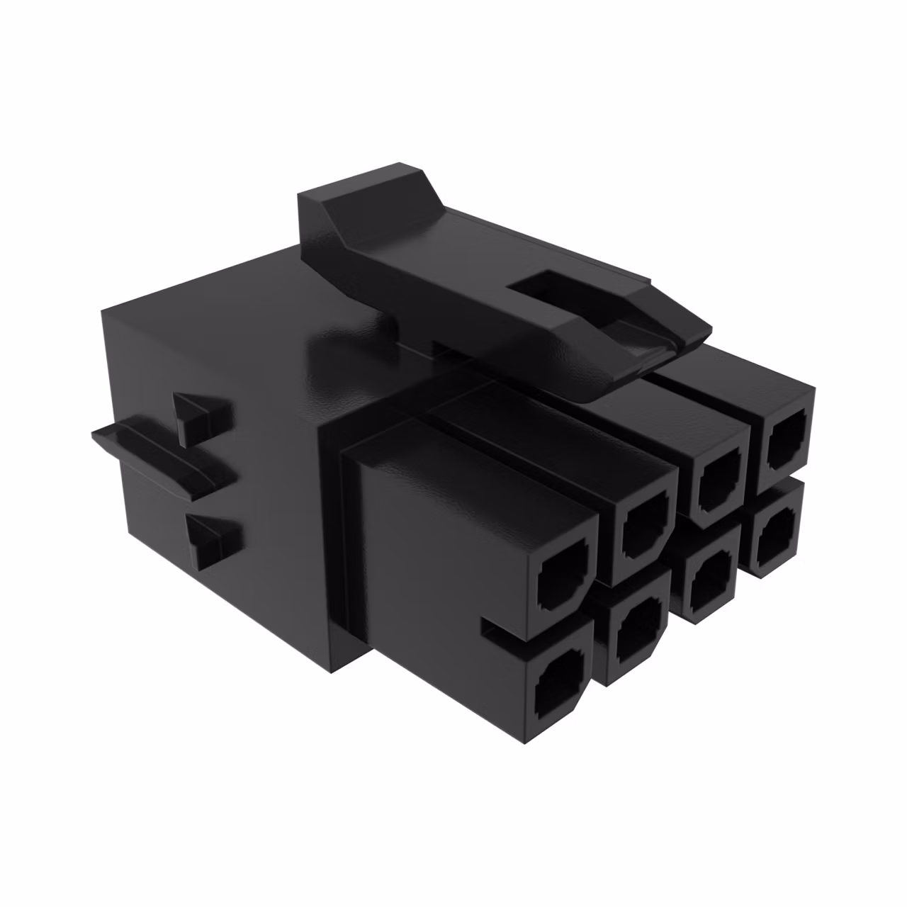 Micro-Fit+ Receptacle Housing, Dual Row, 24 Circuits, UL 94V-0, Low-Halogen, Black