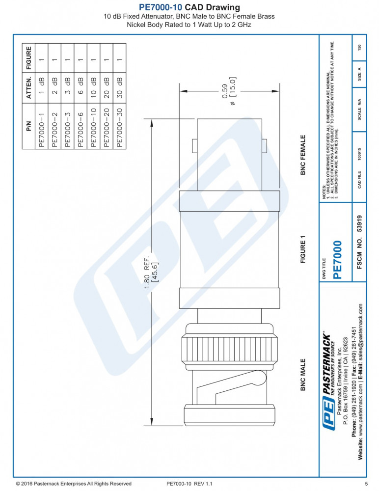 PE7000-10 datasheet page 5
