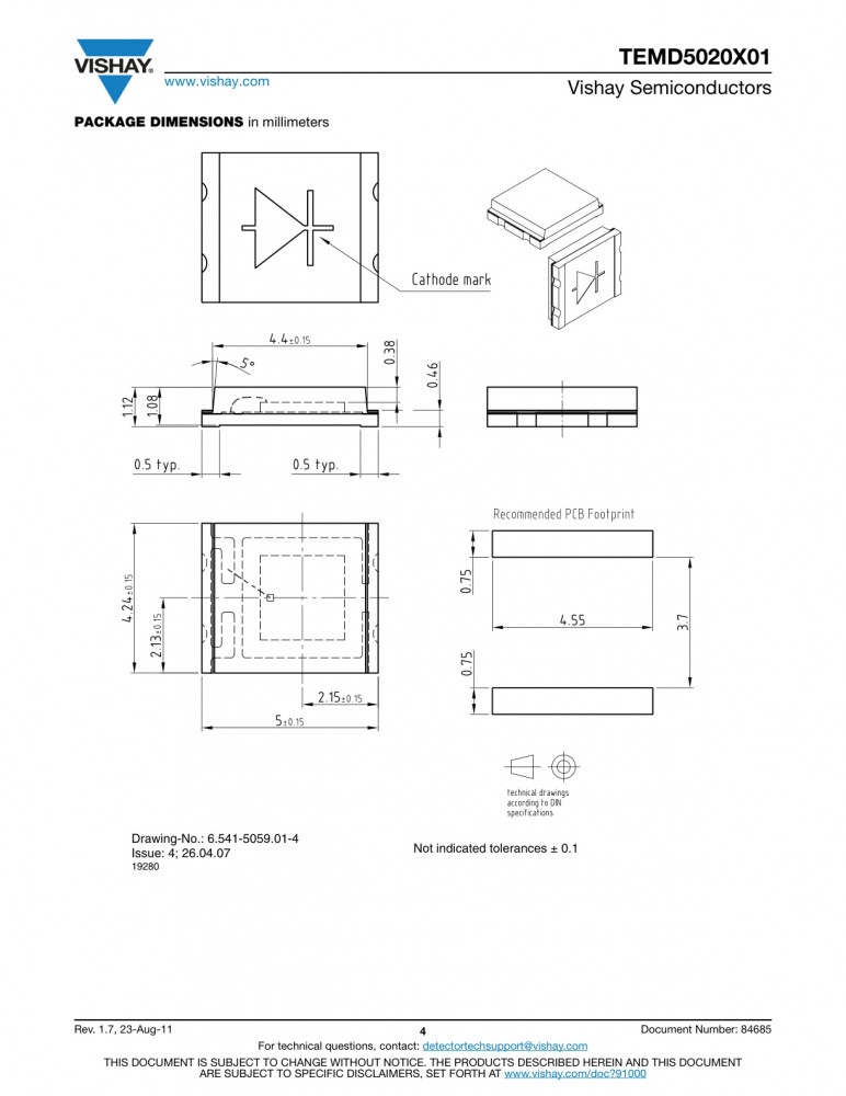 TEMD5020X01 datasheet page 4