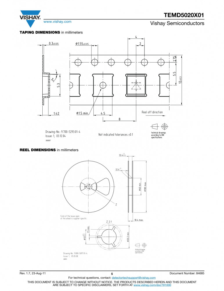 TEMD5020X01 datasheet page 5