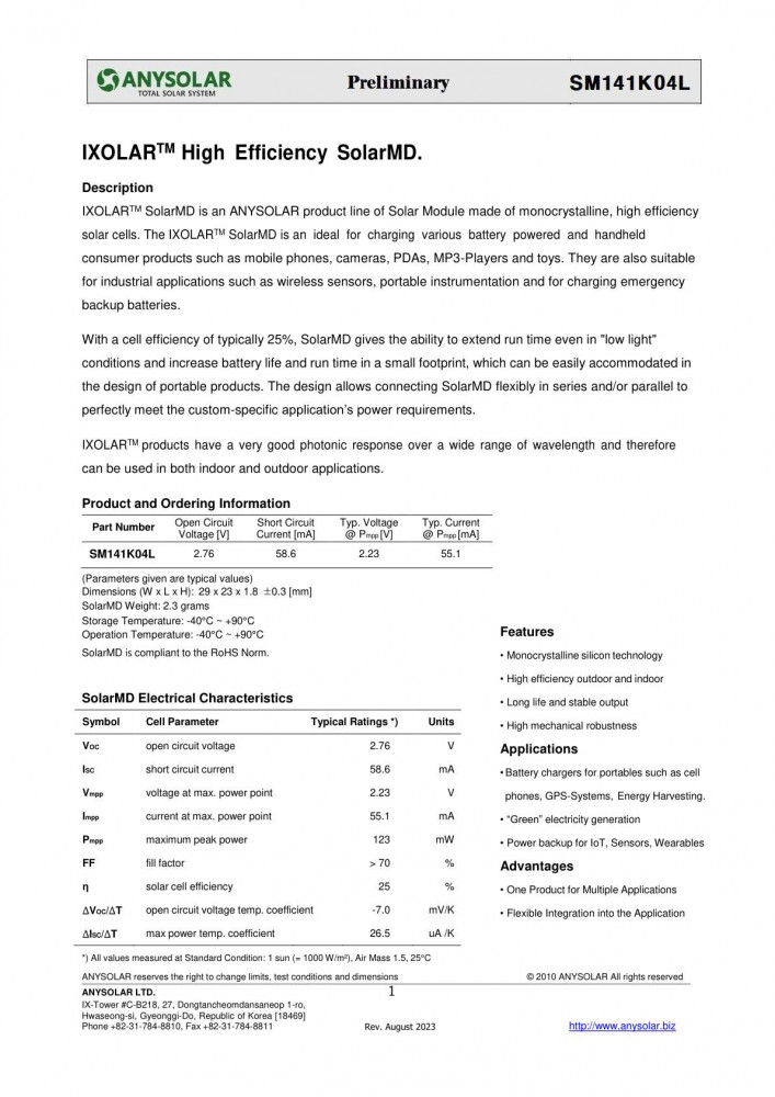 SM141K04L datasheet page 1