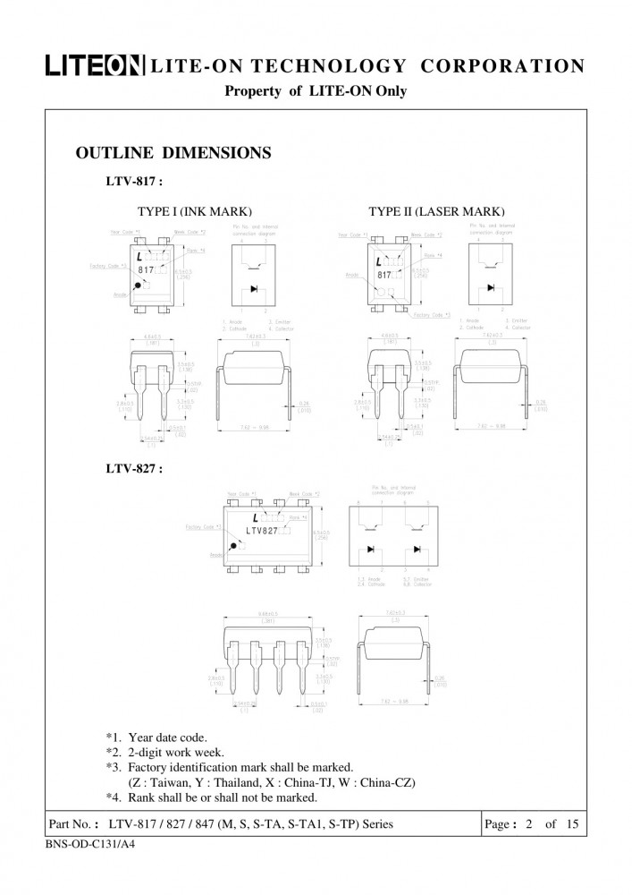 LTV-827 datasheet page 3