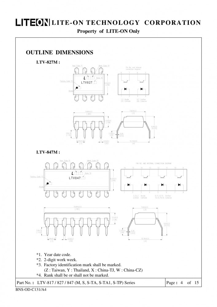 LTV-827 datasheet page 5