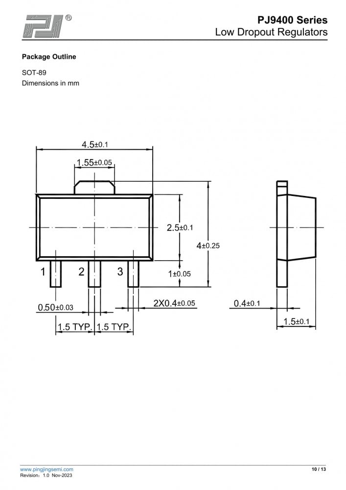 PJ9400 datasheet page 10