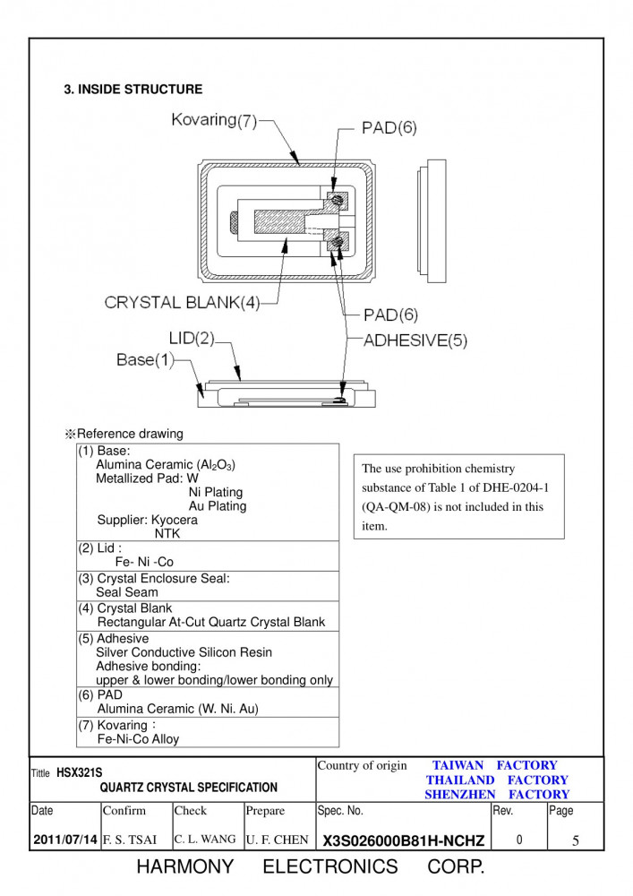 HELE X3S026000B81H-NCHZ specification page 5