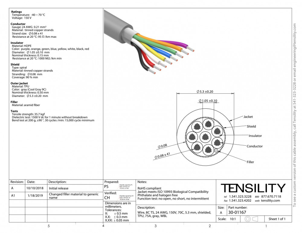30-01167 technical drawing and specification page