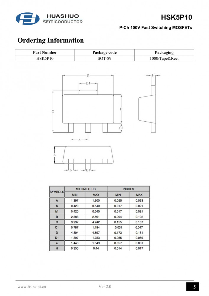 HSK5P10 datasheet page 5