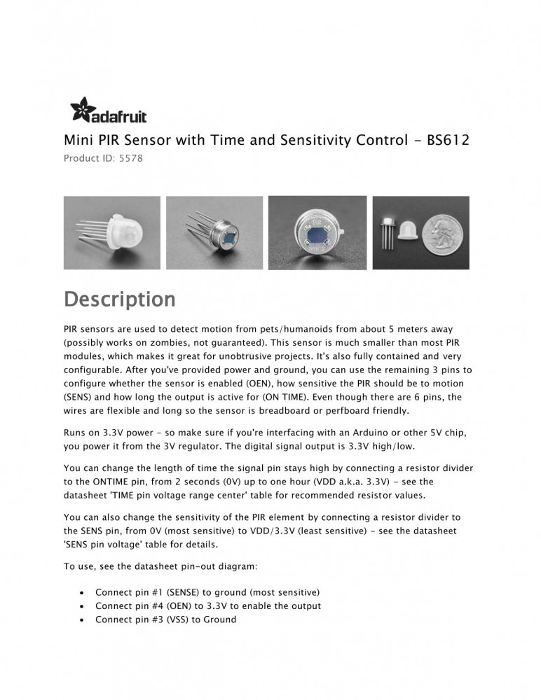 BS612 technical document page 1