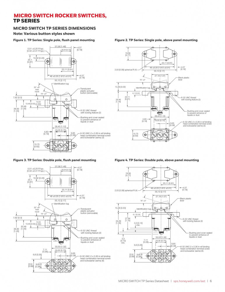 Honeywell TP Series datasheet page 6