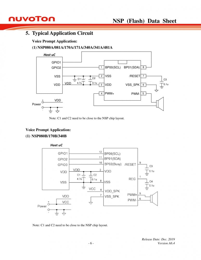 NSP datasheet page 6