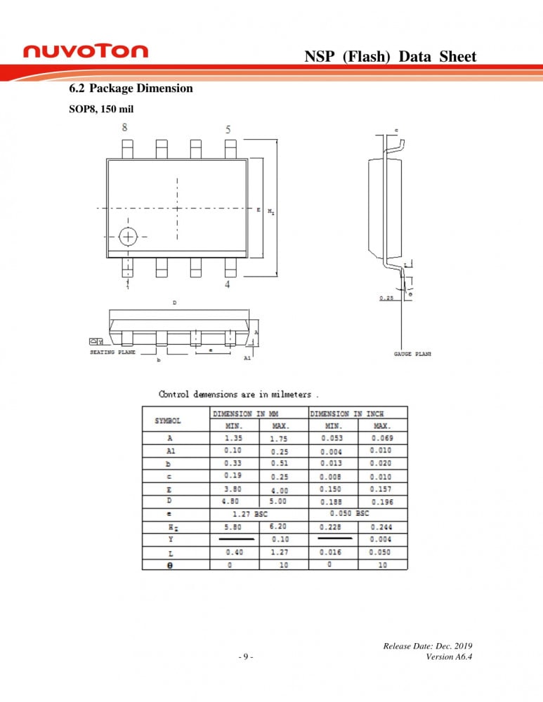 NSP datasheet page 9