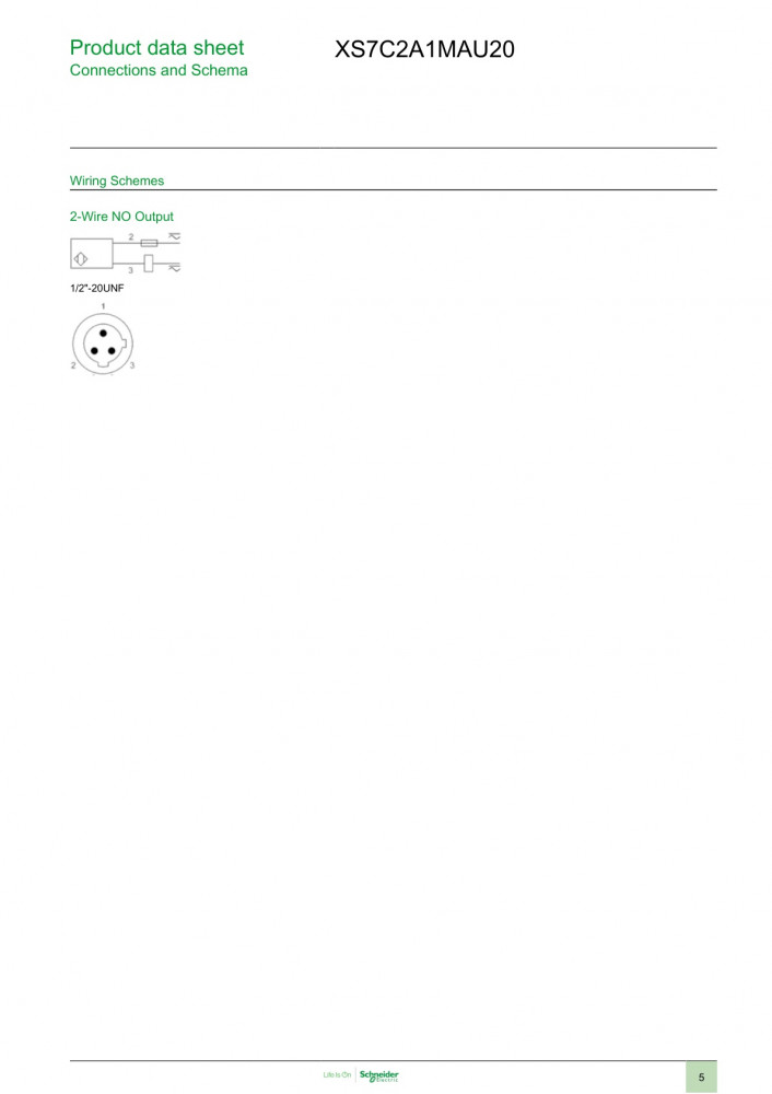 XS7C2A1MAU20 technical document page 5