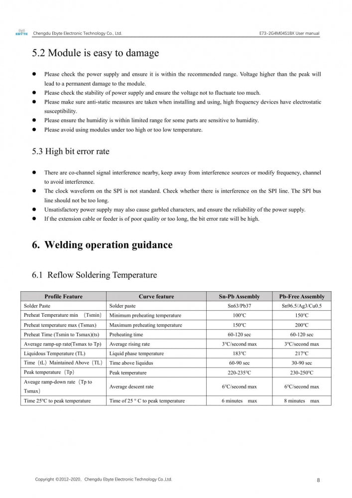 E73-2G4M04S1BX datasheet page 9