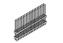 2.00mm Pitch Milli-Grid Header, Right-Angle, Through Hole, 4 Circuits, 2.54µm Tin (Sn) Plating, Mating Pin Length 6.00mm, Tail Length 2.90mm, Tray, Lead-Free