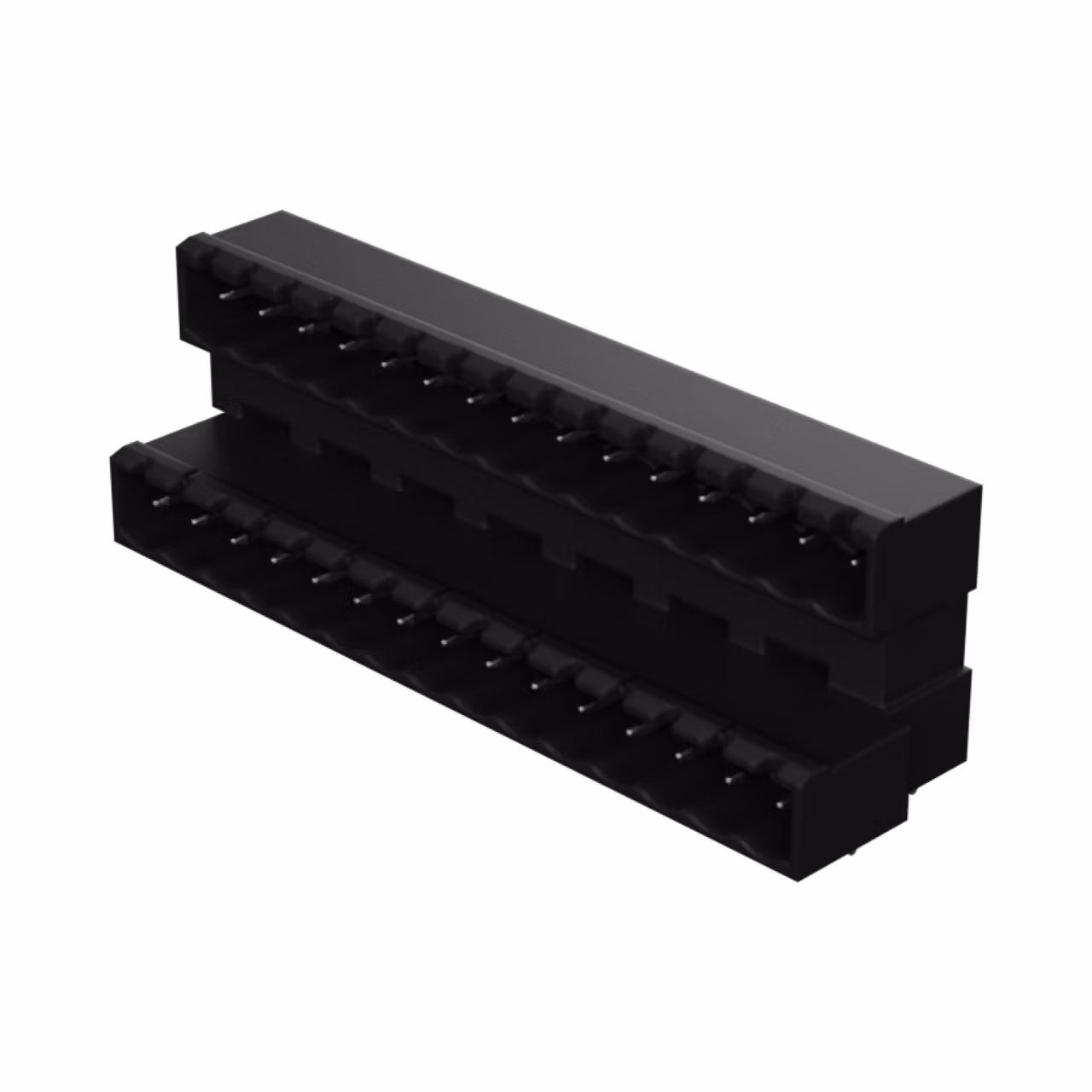 5.00mm Pitch Eurostyle Horizontal Dual Level PCB Header, Closed Ends, 30  Circuits for sale