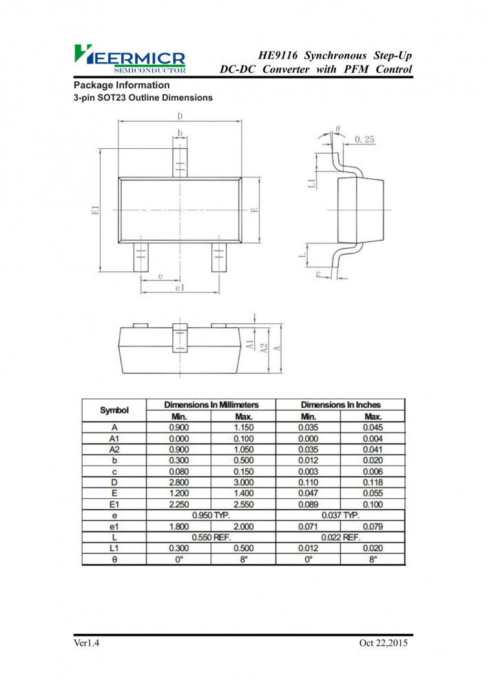HE9116A33NR datasheet page 6