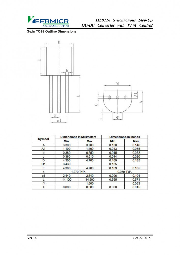HE9116A33NR datasheet page 7