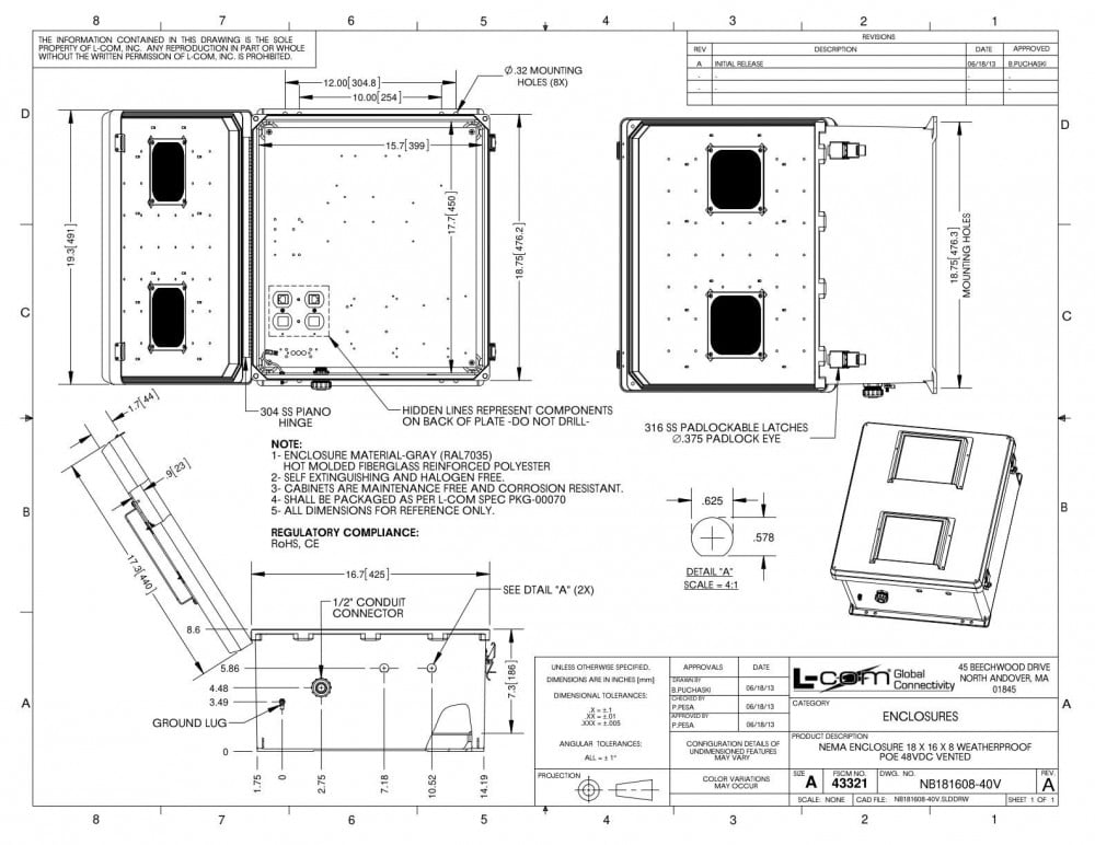 NB181608-40V technical document preview