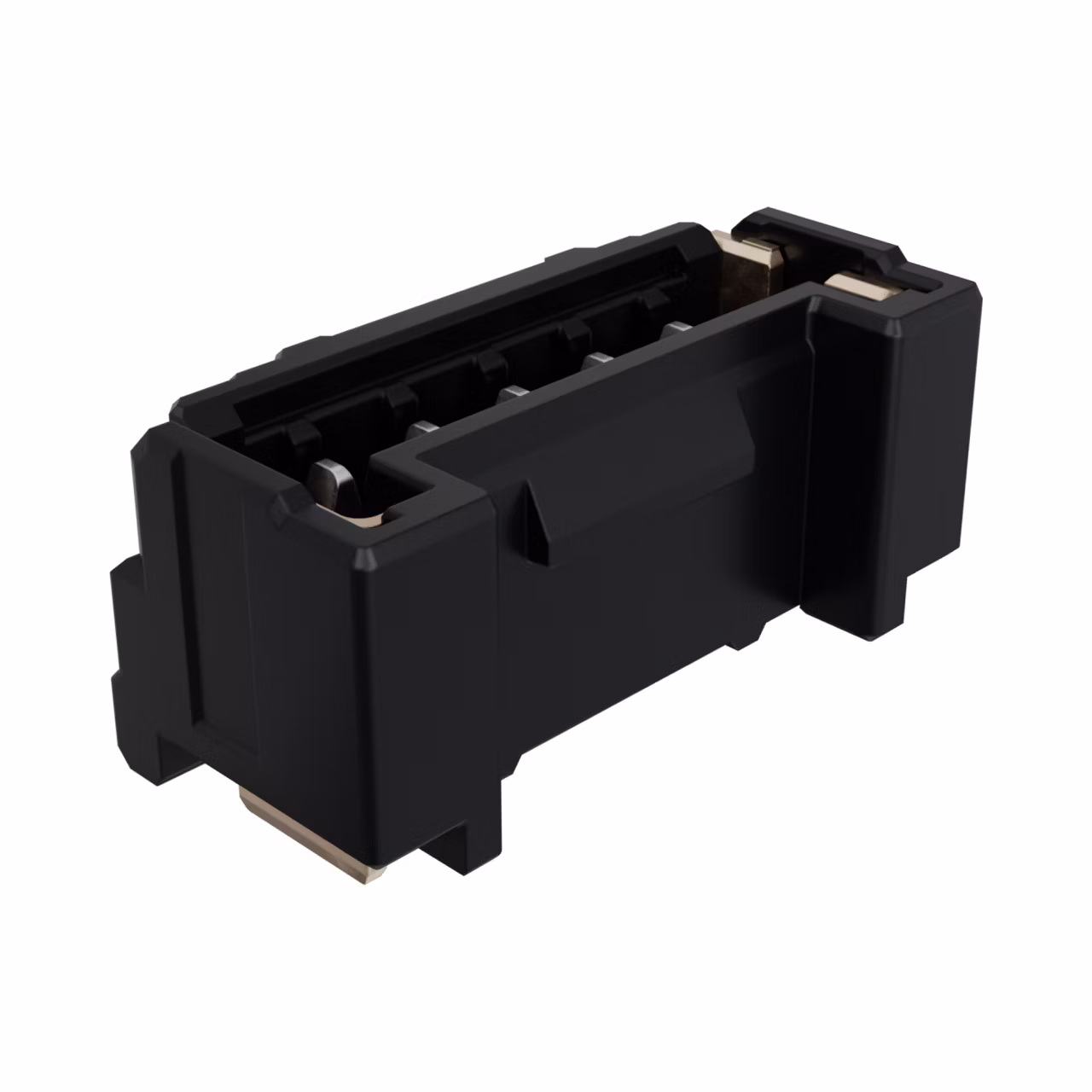 1.50mm Pitch, Micro-Lock Plus PCB Header, Single Row, Right Angle, Surface Mount, Tin-Bismuth Plating, Positive Lock, 5 Circuits, Black for sale