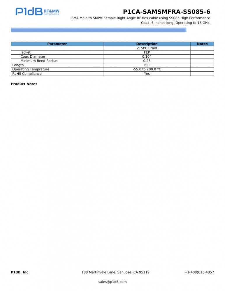 P1CA-SAMSMFRA-SS085-6 product document image 2