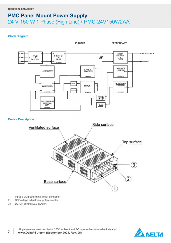 PMC-24V150W2AA datasheet page 5