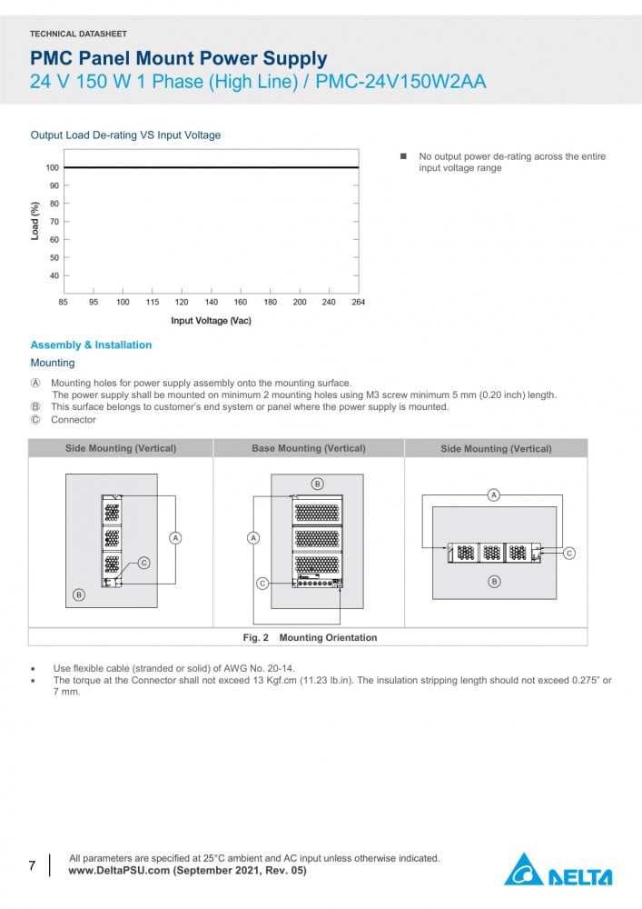 PMC-24V150W2AA datasheet page 7