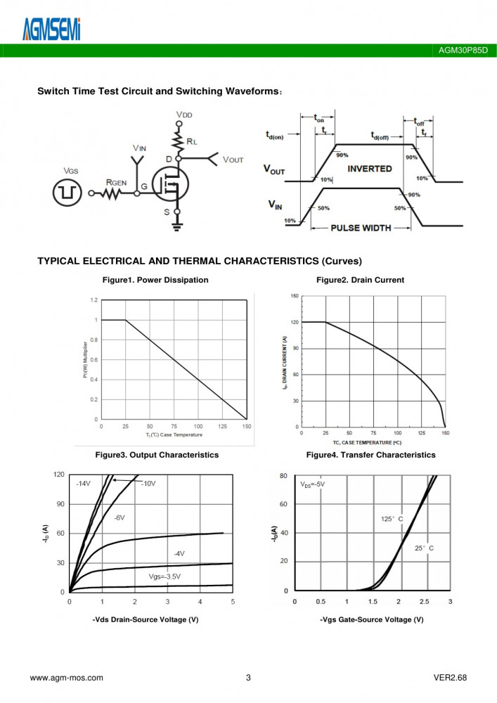 AGM30P85D datasheet page 3