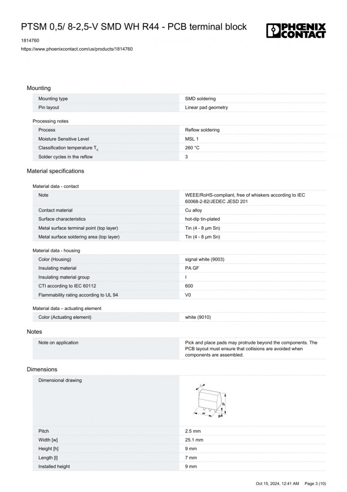 Phoenix Contact 1814760 technical document page 3