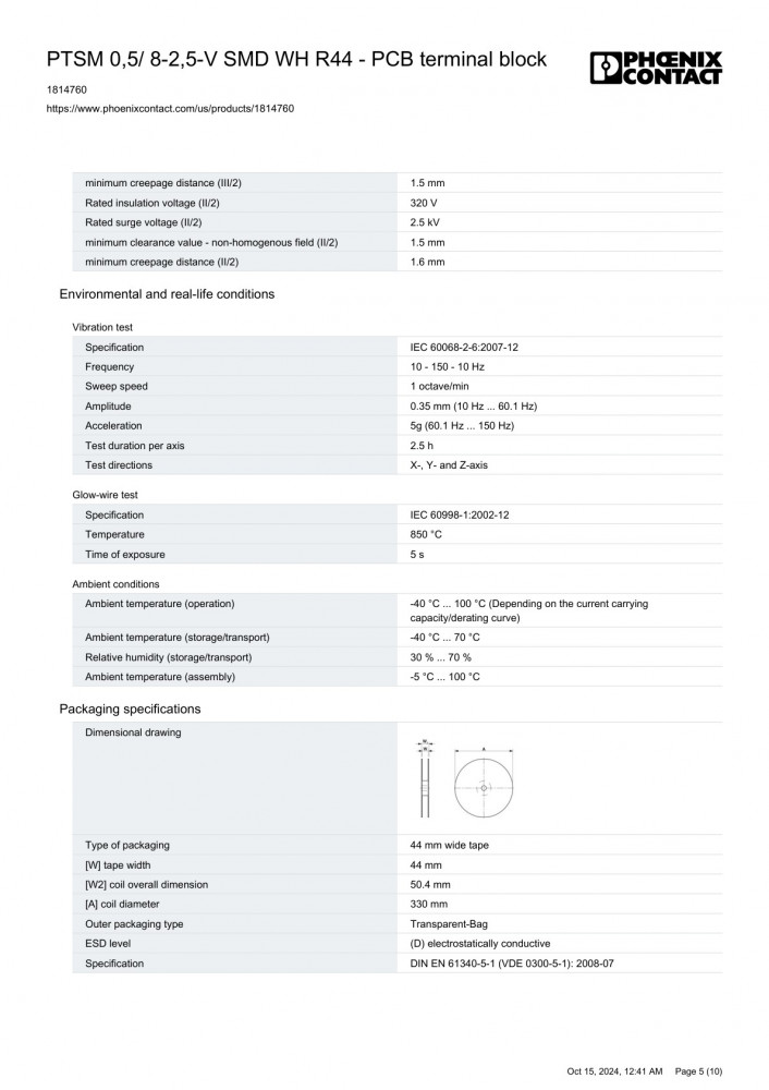 Phoenix Contact 1814760 technical document page 5