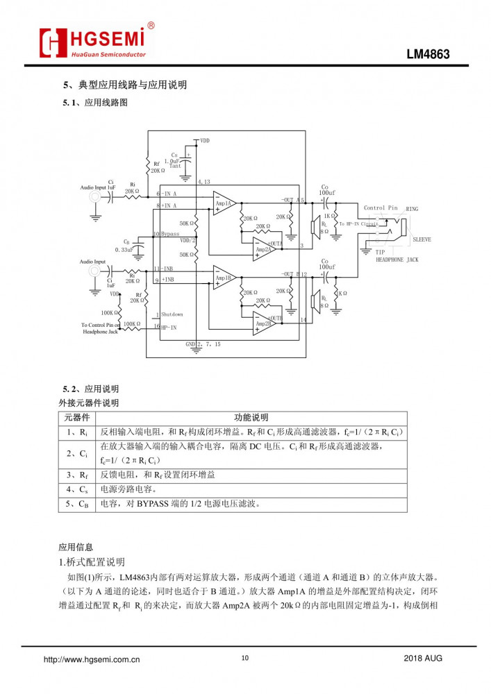 LM4863M/TR technical document page 10