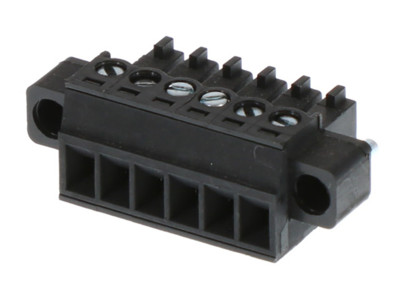 3.50mm Pitch Eurostyle Horizontal Plug, with Standard Imprinting, Gold (Au) Plated, Black, 20 Circuits