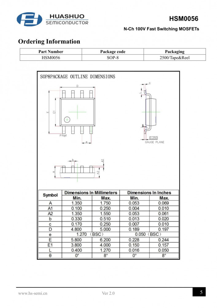 HSM0056 datasheet page 5