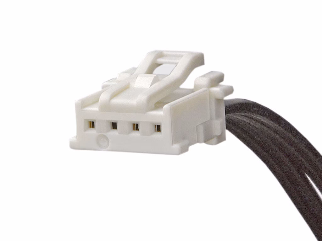 MicroClasp-to-MicroClasp Off-the-Shelf (OTS) Cable Assembly, Single Row, Tin (Sn) Plating, 600.00mm Length, 3 Circuits, White
