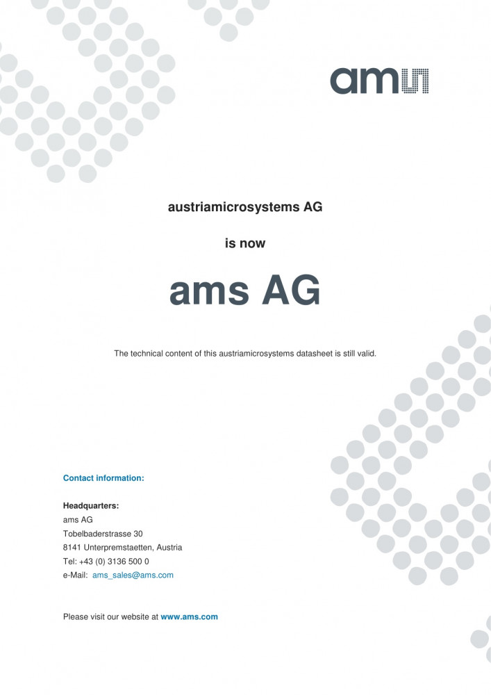 AS1113 datasheet page 1