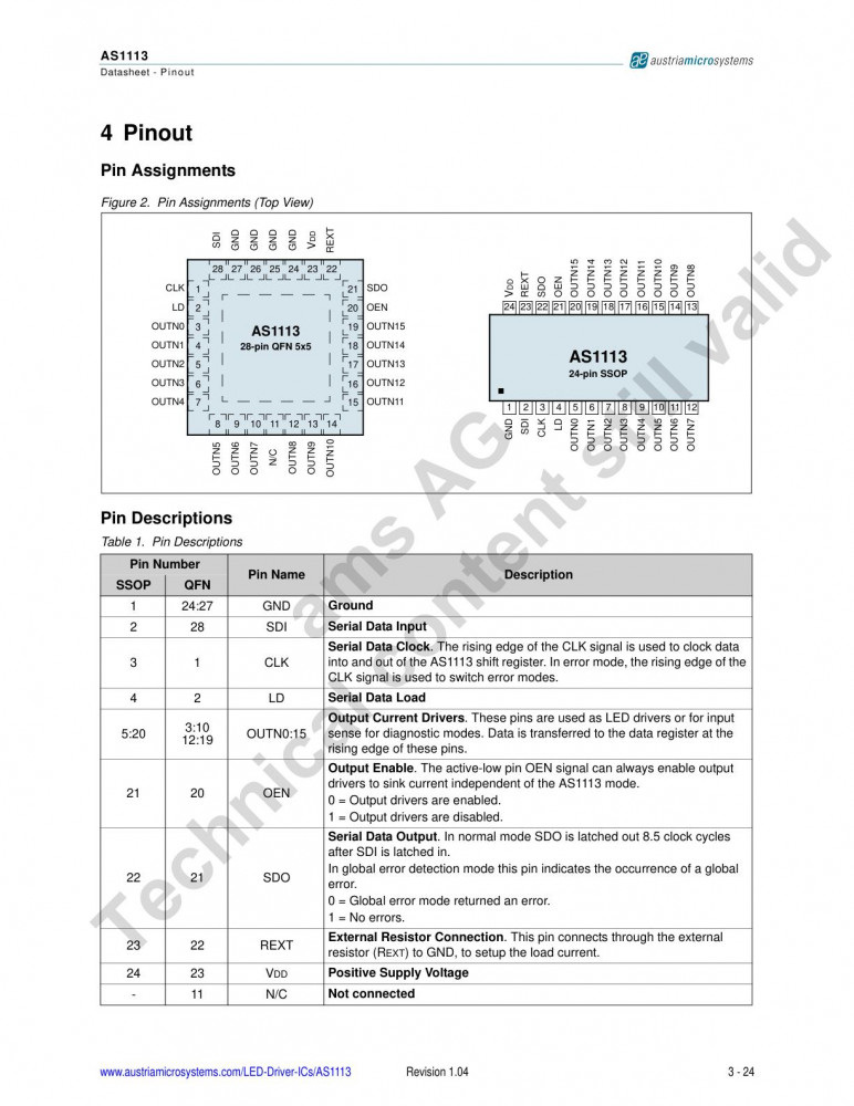 AS1113 datasheet page 4