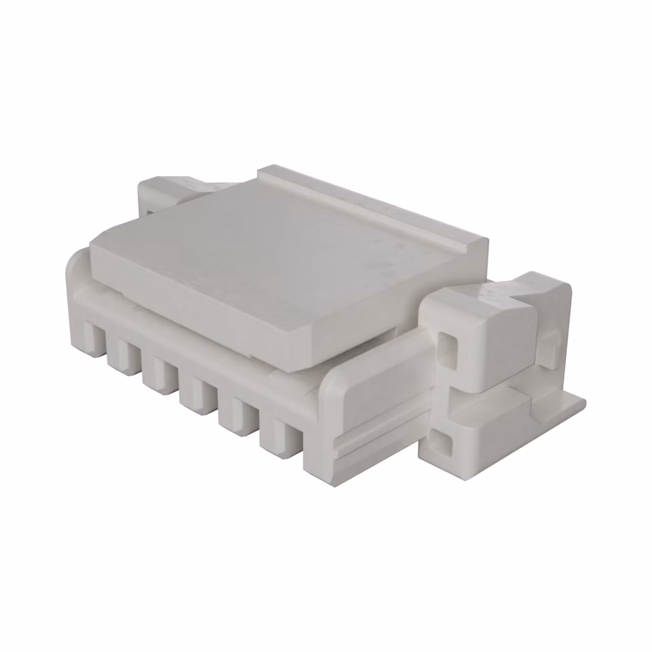 Micro-Lock Plus TPA Type Receptacle Housing, 1.25mm Pitch, Low-Halogen, Single Row, Positive Lock, 6 Circuits, Natural (White) for sale