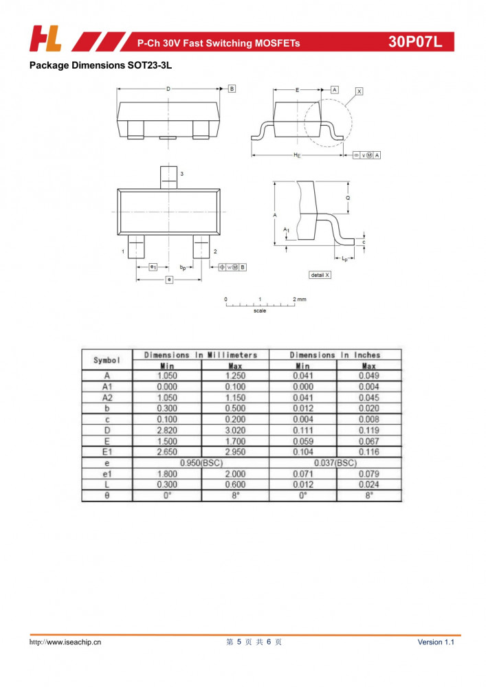 HL 30P07L datasheet page 5